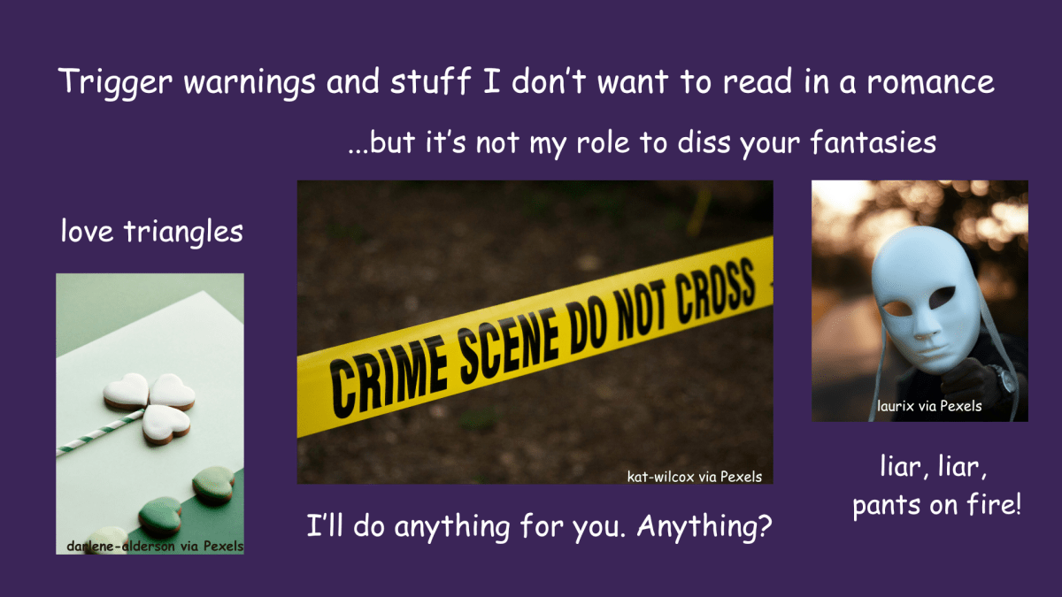 Trigger warnings and stuff I don’t want to read in a romance – Jennifer ...